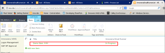 Example of Working of SharePoint Workflow Engine – Process Runner