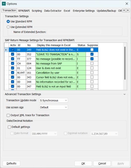 Configure Options – Process Runner