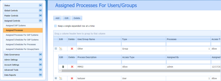 Assign Processes – Process Runner