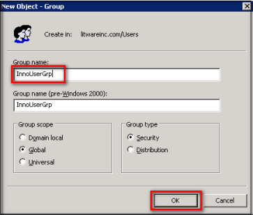 Create an Active Directory Users Group – Process Runner