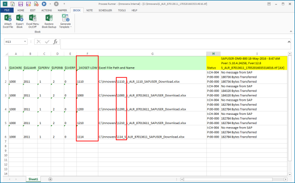 Export Report from SAP to Excel – Process Runner