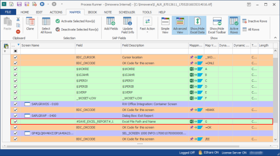 Export Report from SAP to Excel – Process Runner